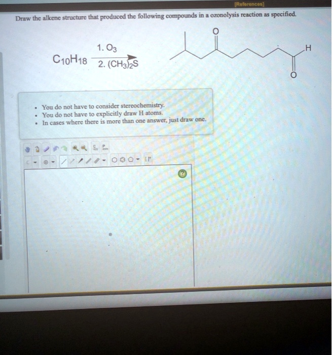 SOLVED:Draw the alkene structure that produced the following compounds ...