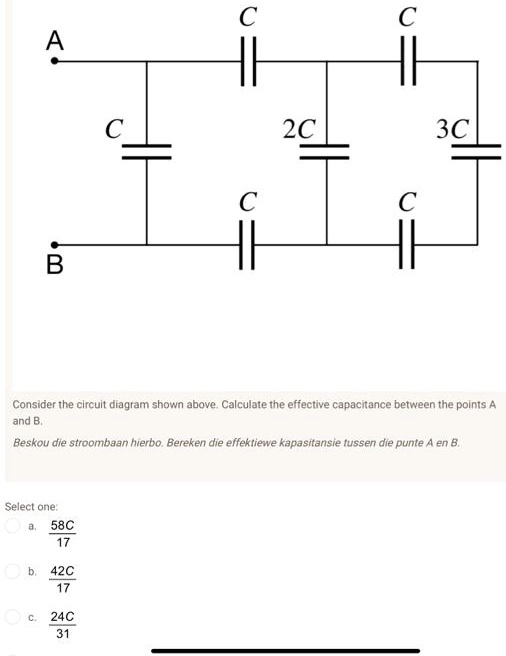 Consider the circuit diagram shown above. Calculate the effective ...