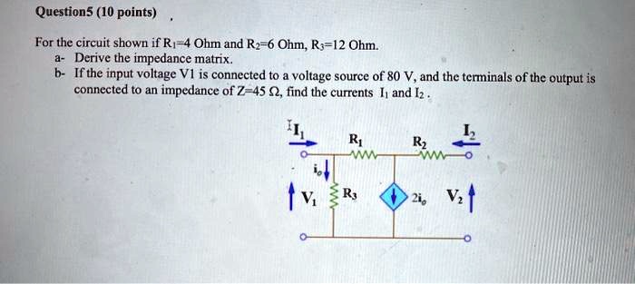 SOLVED: Question 5 (10 points) For the circuit shown, if R1 = 4 Ohm, R2 = 6 Ohm, and R3 = 12 Ohm ...