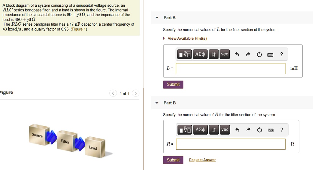 Part C What is the quality factor of the interconnected system? (Qsys) Part D What is the ...