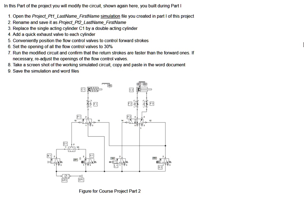 in this part of the project you will modify the circuit shown again here you built during part ...