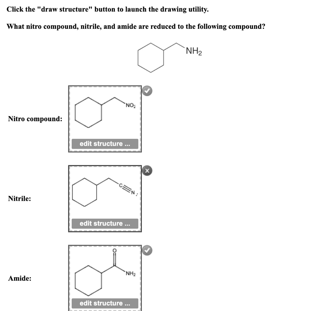 SOLVED:Click the "draw structure" button to launch the drawing utility ...