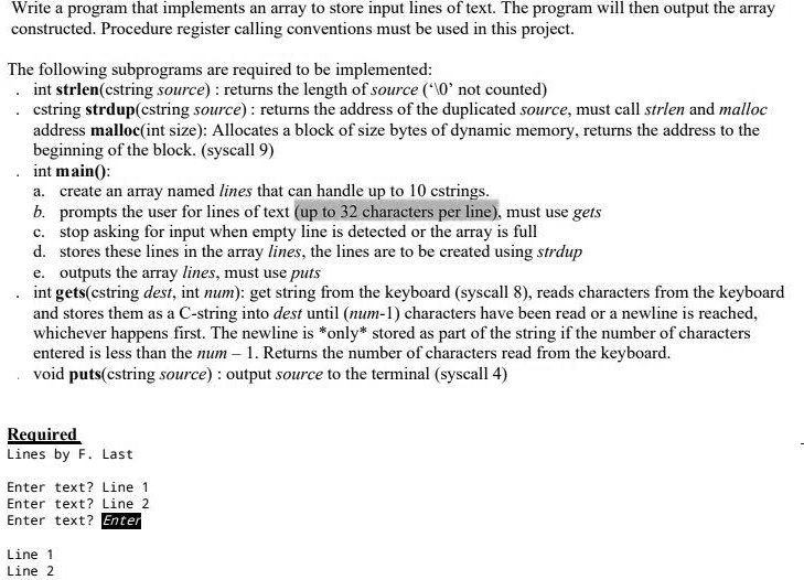 Solved Using Mips Assembly Language Write A Program That Implements An Array To Store Input