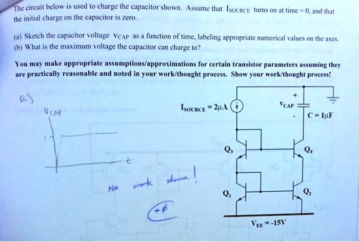 SOLVED: the initial charge on the capacitor is zero. (b) What is the maximum voltage the ...