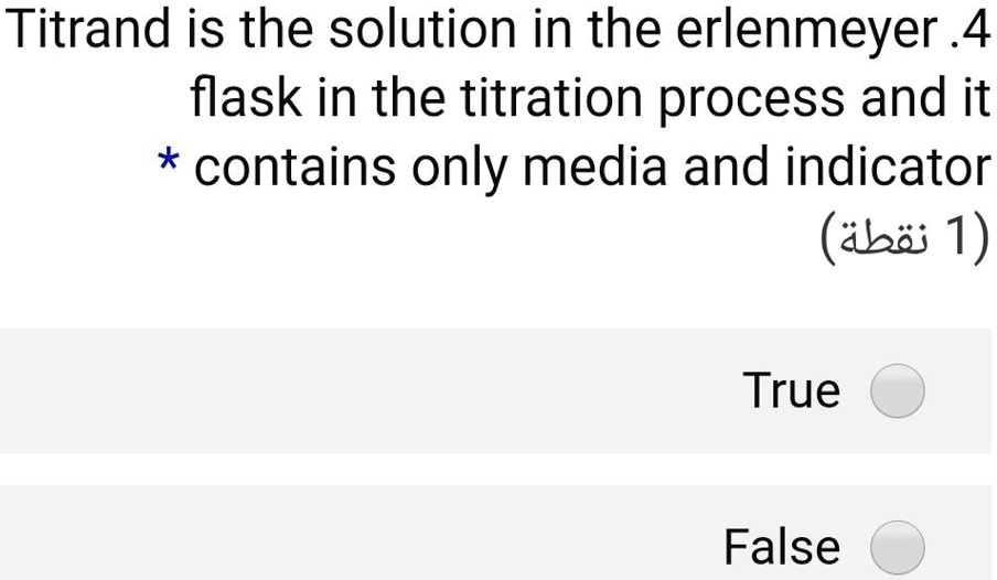 SOLVED: Titrand is the solution in the erlenmeyer .4 flask in the ...