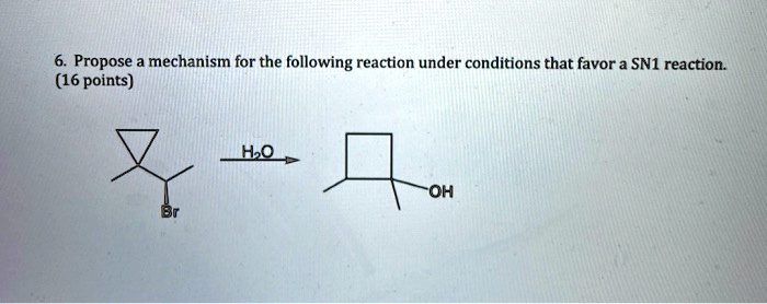 SOLVED: Propose mechanism for the following reaction under conditions that favor SNI reaction ...