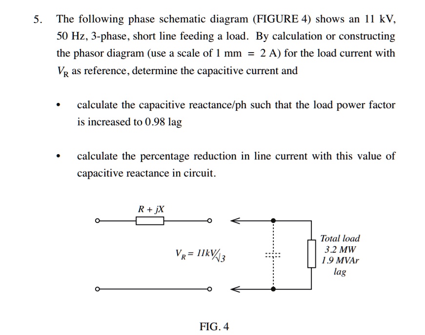 SOLVED: The following phase schematic diagram (Figure 4) shows an 11 kV, 50 Hz, 3-phase, short ...