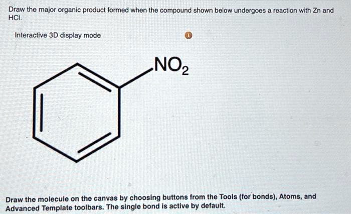 SOLVED: Draw the major organic product formed when the compound shown below undergoes a reaction ...