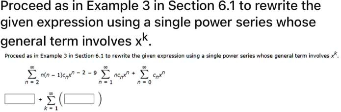 proceed as in example 3 in section 61 to rewrite the given expression using a single power ...