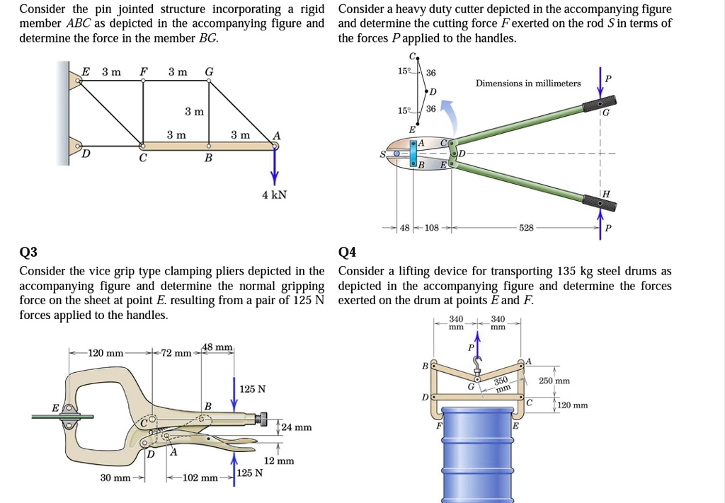 Consider the pin jointed structure incorporating a rigid member ABC as ...