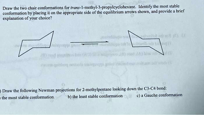[GET ANSWER] draw the wo chair conformations for trans methyl 3 ...