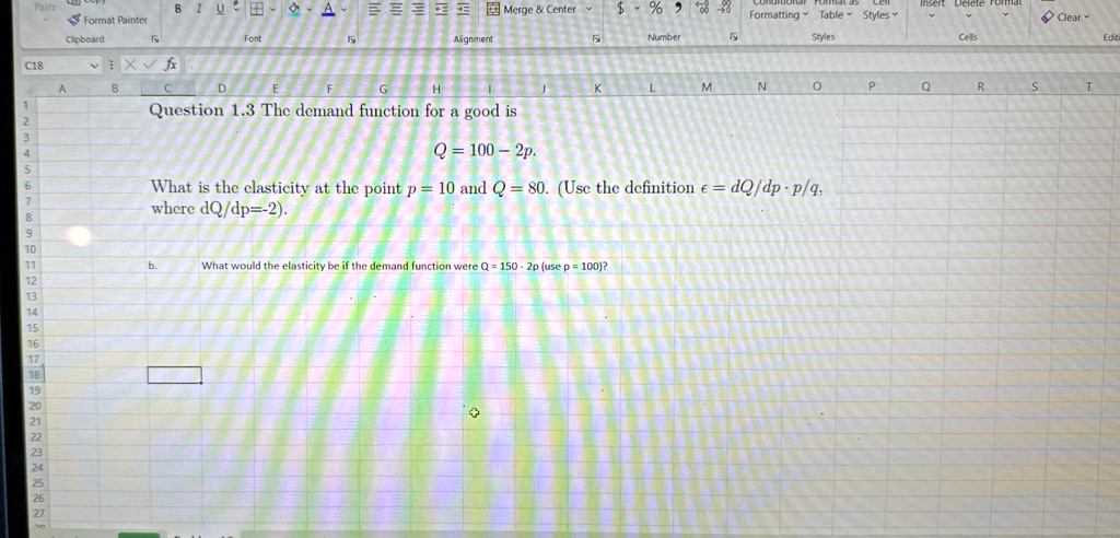 SOLVED: The demand function for a good is Q=100-2p. What is the ...