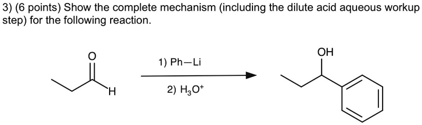 SOLVED: 3) (6 points) Show the complete mechanism (including the dilute ...