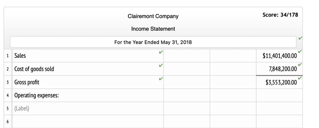 SOLVED: Prepare a multiple-step income statement. Be sure to complete ...
