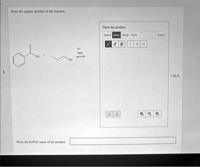 SOLVED: Draw the organic product of the reaction Draw the product ... SOLVED: Draw the organic product of the reaction Draw the product ...