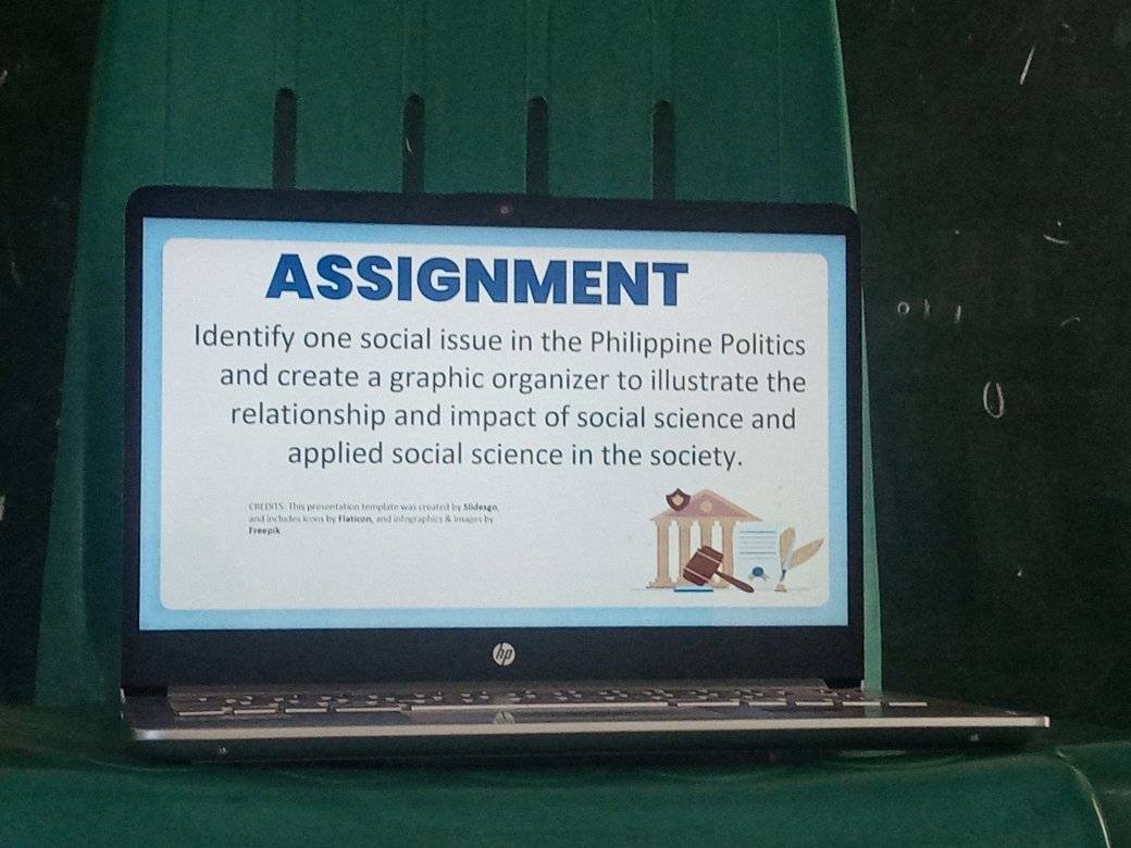 SOLVED: ASSIGNMENT Identify one social issue in the Philippine Politics ...