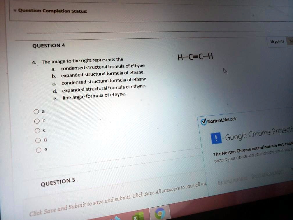 SOLVED: The image to the right represents the condensed structural ...