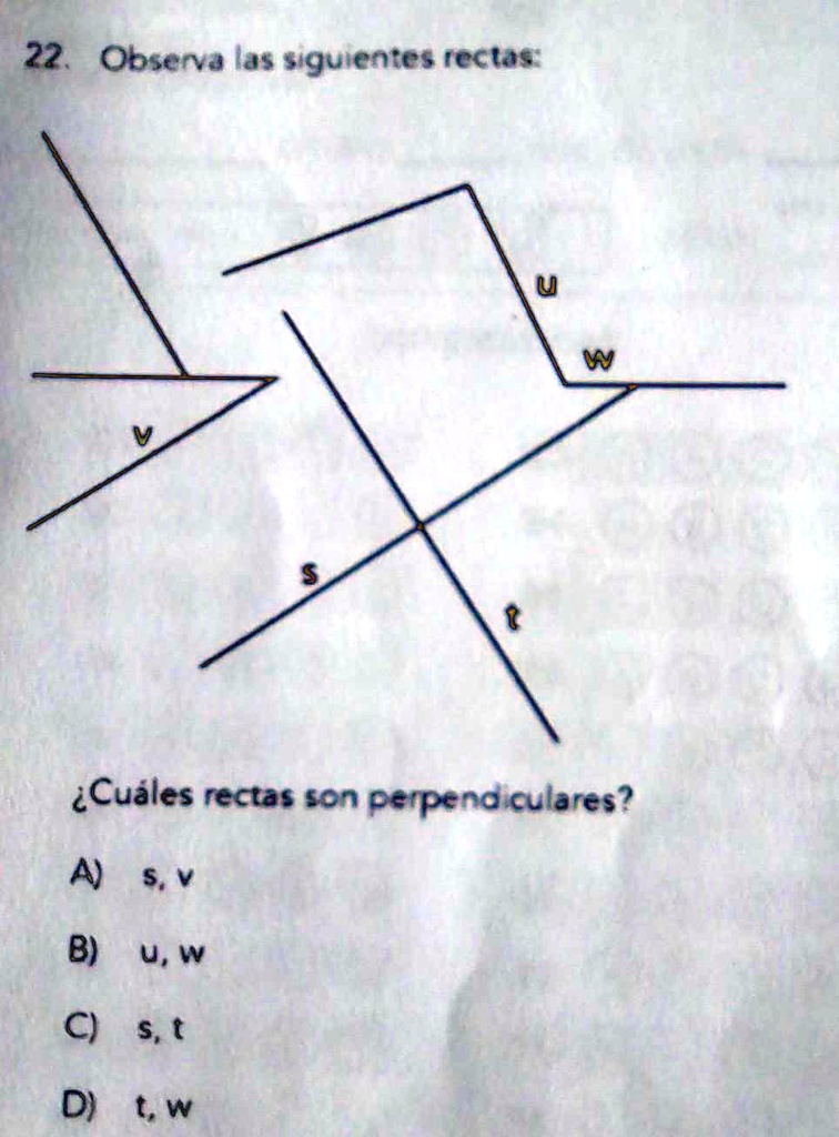 SOLVED: ayuda es para hoy cuáles rectas son perpendiculares 22. Observa ... SOLVED: ayuda es para hoy cuáles rectas son perpendiculares 22. Observa ...