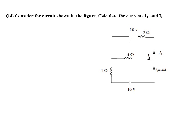 SOLVED: Q4) Consider the circuit shown in the figure: Calculate the currents Iz; and Ix. 10 V I ...