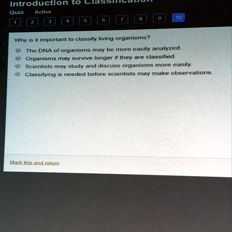 SOLVED: 'HELP NOW!!Why is it important to classify living organisms ... SOLVED: 'HELP NOW!!Why is it important to classify living organisms ...