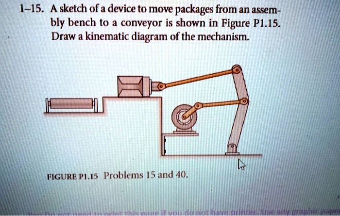 A sketch of a device to move packages from an assembly bench to a ...