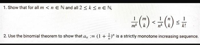 SOLVED: Show that for all m