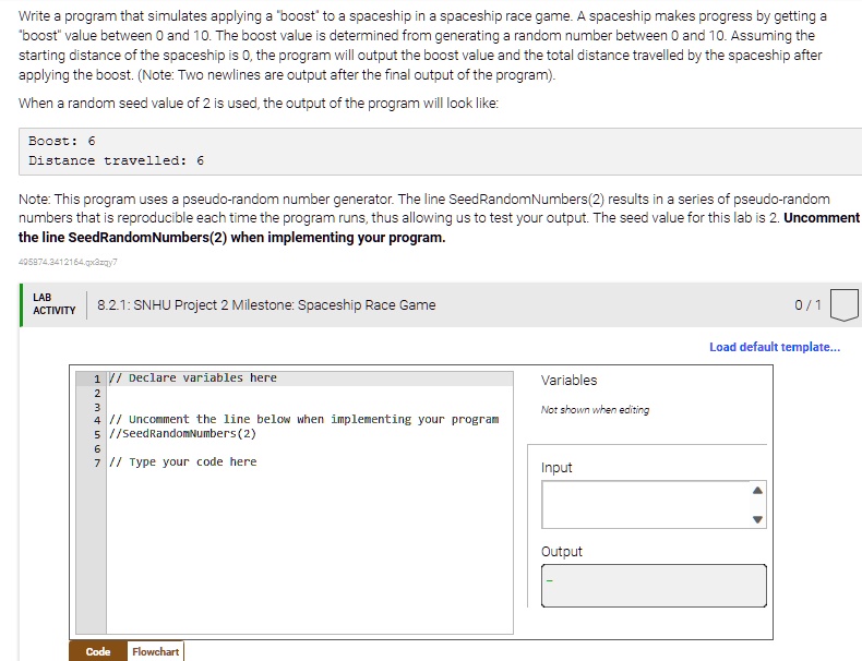 Write a program that simulates applying a "boost" to a spaceship in a ...