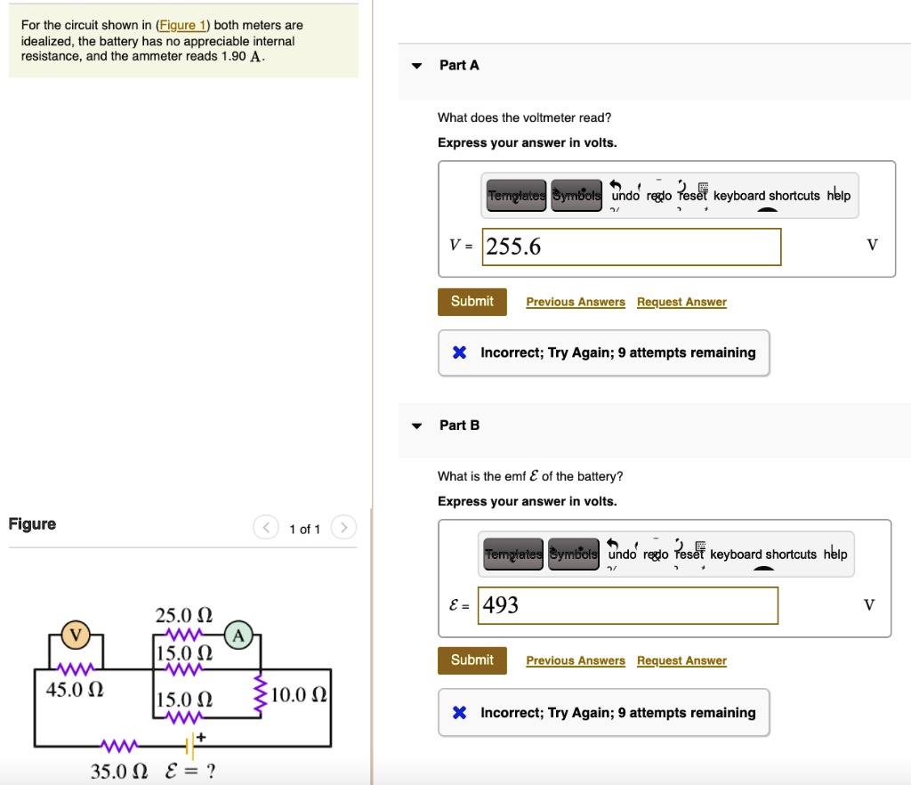 For the circuit shown in (Figure 1) both meters are idealized, the ...