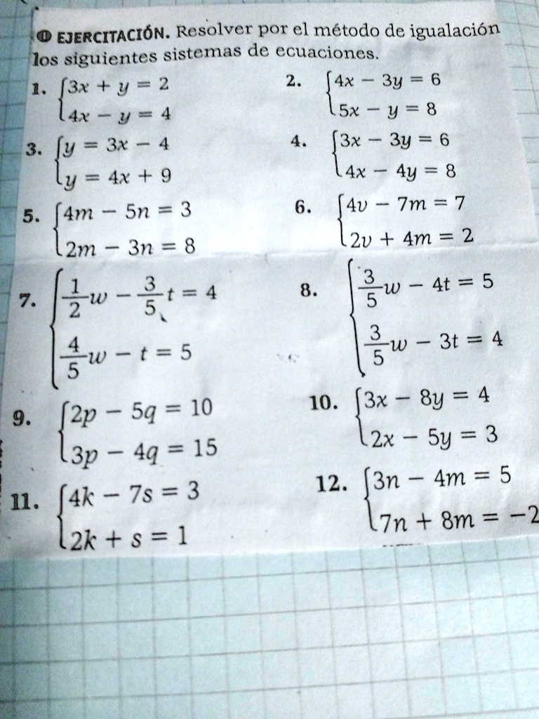 SOLVED: Necesito ayuda para resolver estas ecuaciones con el método de ... SOLVED: Necesito ayuda para resolver estas ecuaciones con el método de ...