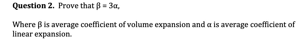 SOLVED: Question 2. Prove that 8 = 3a, Where B is average coefficient ...
