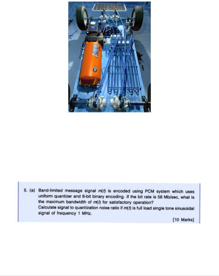 Please Answer Fast 5a Band Limited Message Signal M Is Encoded Using Pcm System Which Uses