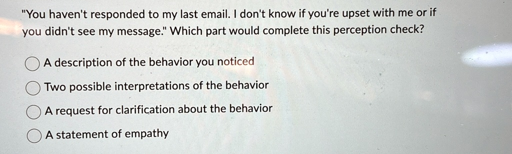 you havent responded to my last email i dont know if youre upset with ...