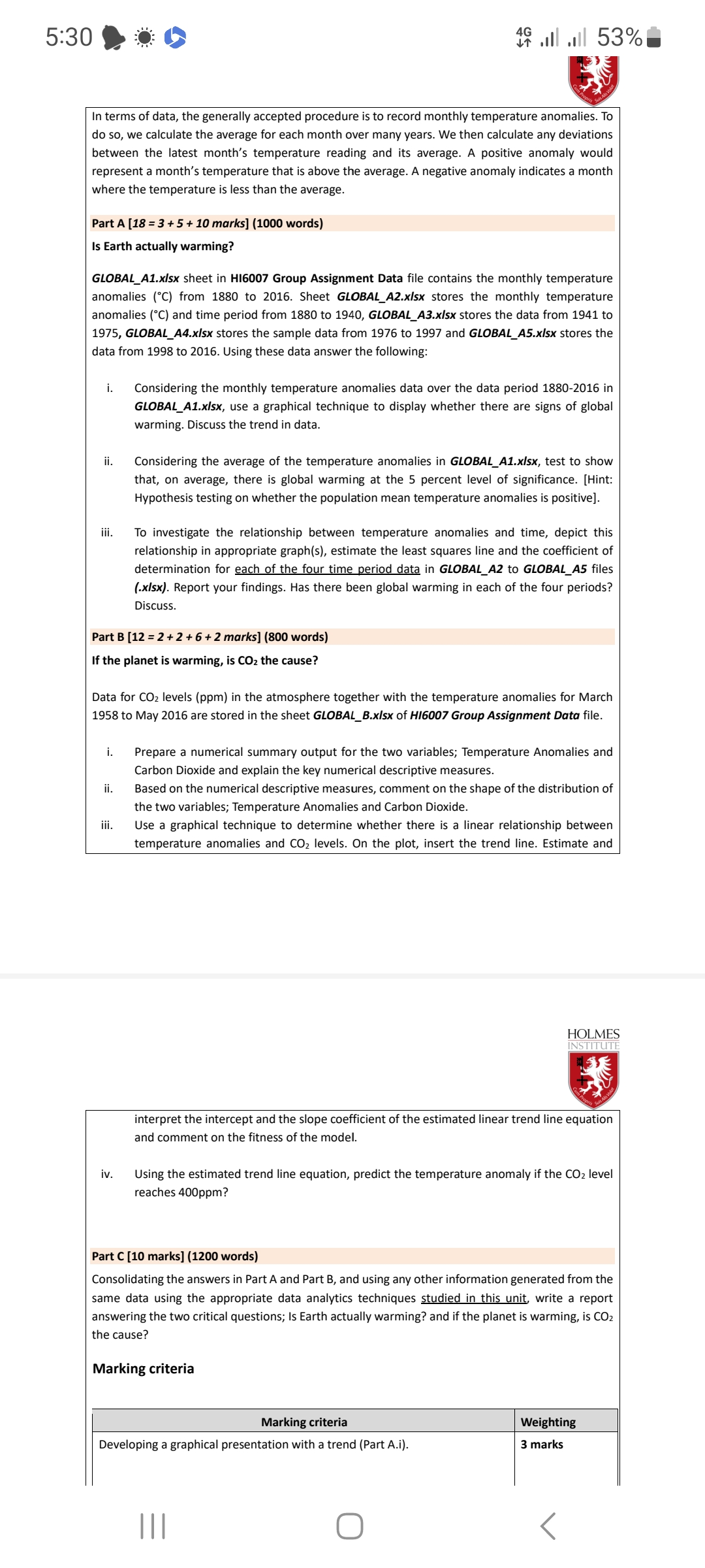 SOLVED: 5:30 ? In terms of data, the generally accepted procedure is to record monthly ...
