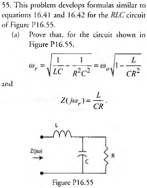 5. This problem develops formulas similar to equations 16.41 and 16.42 ...