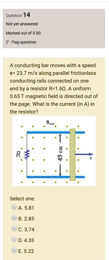 Question 14 Not yet answered Marked out of 3.00 Flag question A ...