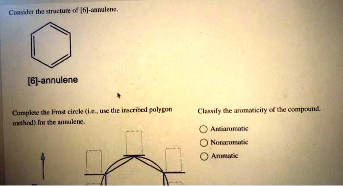 SOLVED:Consiter the structure of [6]-annulene [6]-annulene Complete the ...