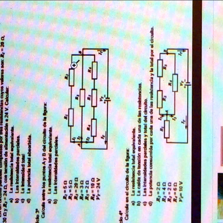SOLVED: Ejercicio 4) Calcula en el circuito de la figura: a) La ...