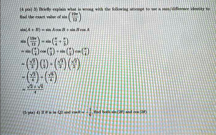 SOLVED: 4 pts3 Briefy explain what is wrong with the following attempt to use a sun/difference ...
