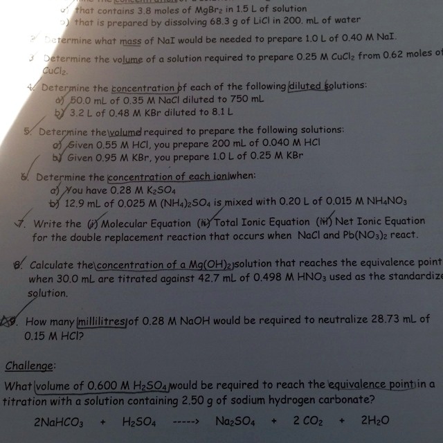 SOLVED: 'What volume of 0.600M H2SO4 would be required to reach the equivalence point in a ...