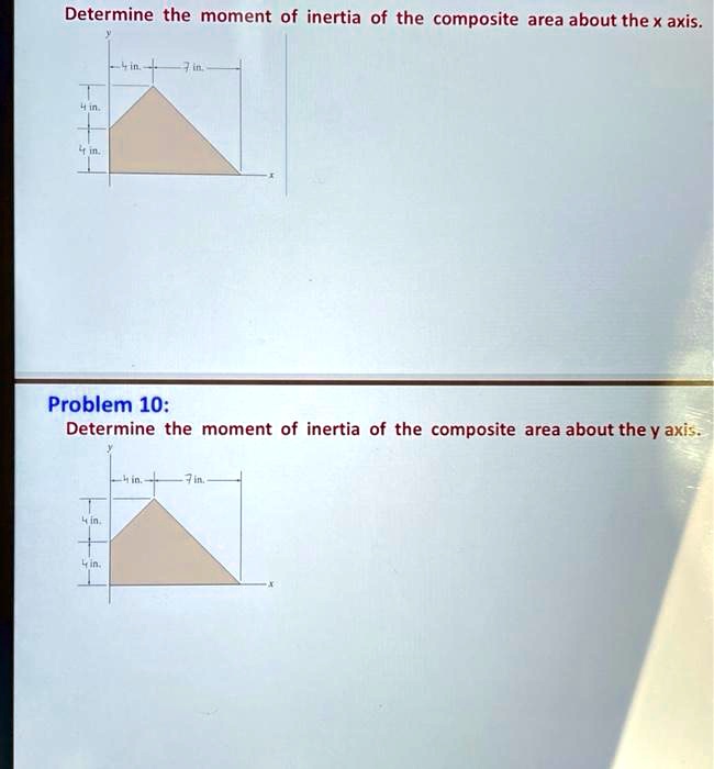 SOLVED: Determine the moment of inertia of the composite area about the ... SOLVED: Determine the moment of inertia of the composite area about the ...