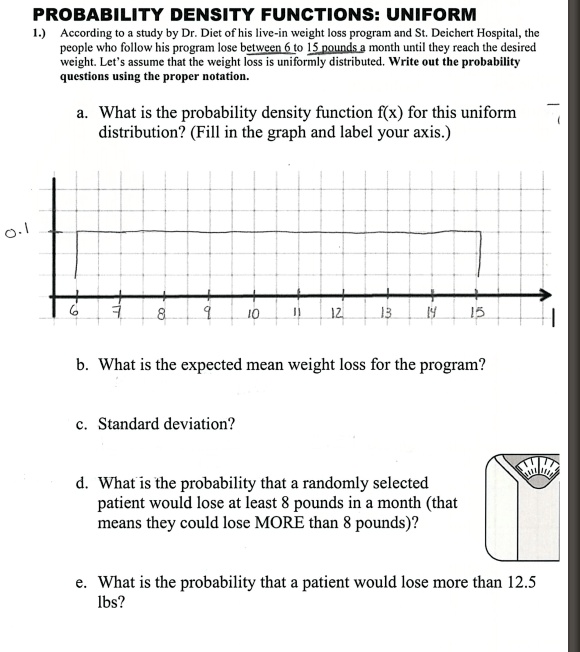 SOLVED: PROBABILITY DENSITY FUNCTIONS: UNIFORM According study by Dr ...