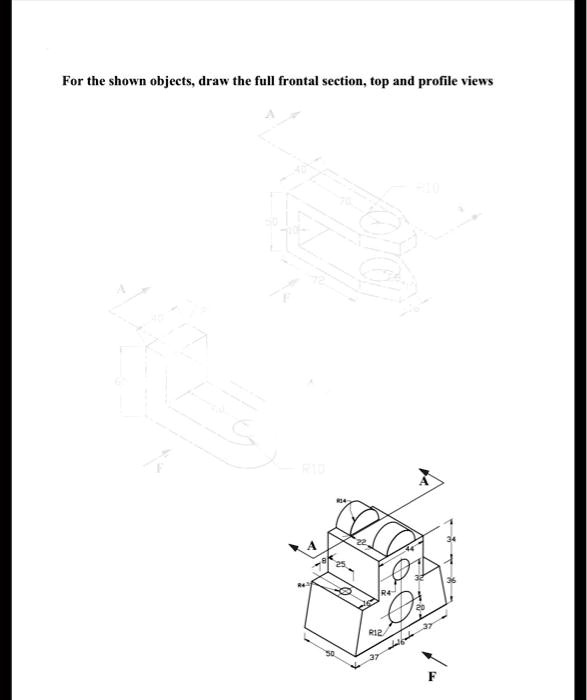 course computer aided engineering drawing drawthe following on autocad and submit themas dwa ...