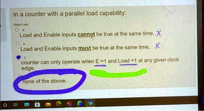 SOLVED: In a counter with a parallel load capability, the Load and ...