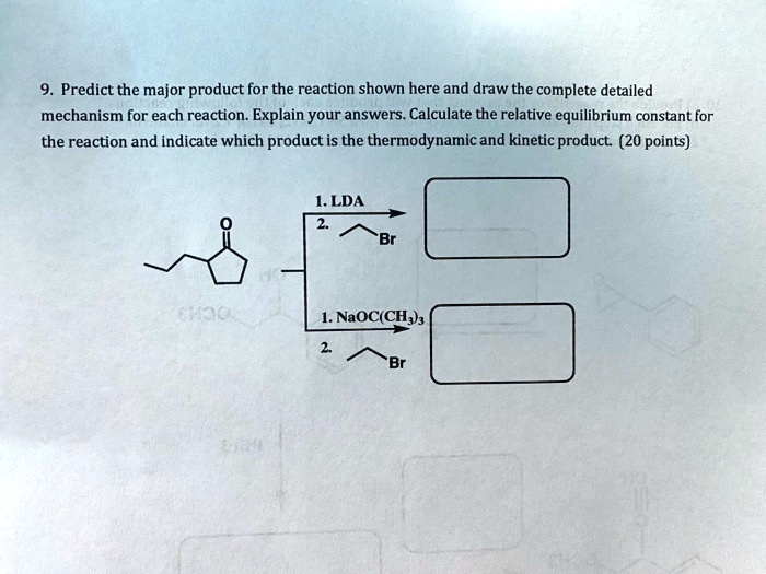 SOLVED: Predict the major product for the reaction shown here and draw the complete detailed ...