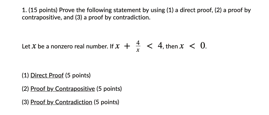Indirect Proof Explained (Contradiction Vs Contrapositive ... Indirect Proof Explained (Contradiction Vs Contrapositive ...