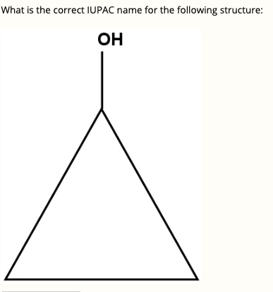 what is the correct iupac name for the following structure oh 61397