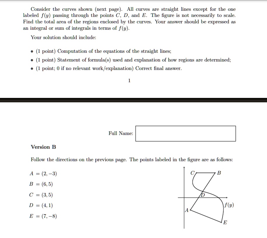 consider the curves shown next page all curves are straight lines ...