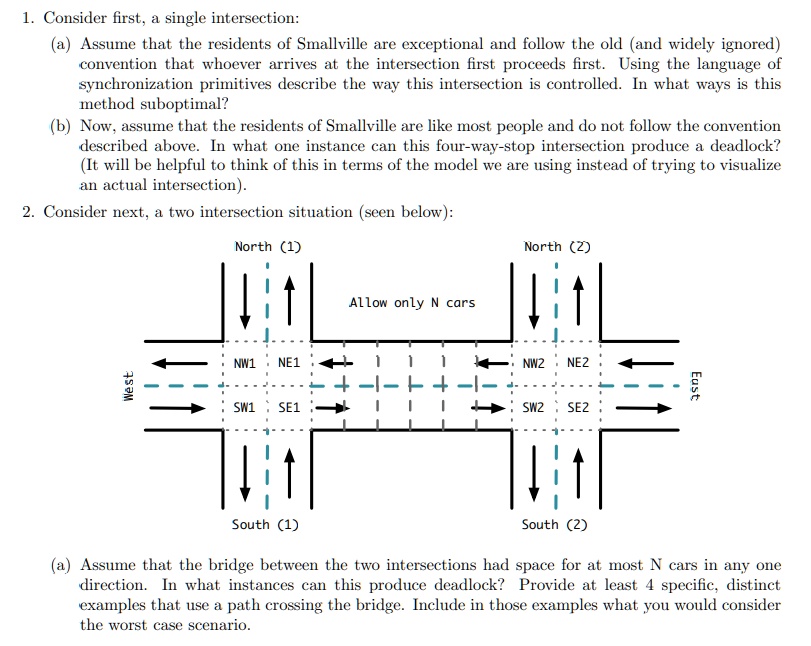 SOLVED: Consider first, a single intersection. Assume that the ...
