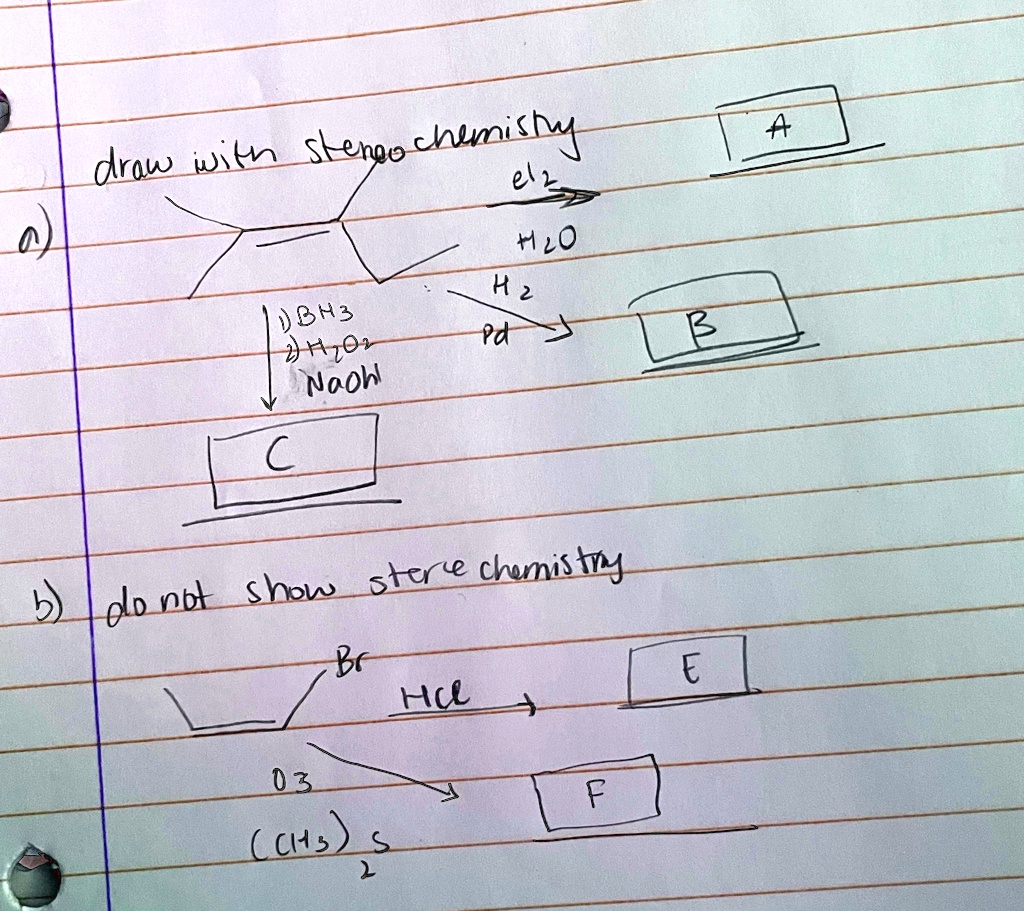 SOLVED: Draw the major organic product(s) of the following reactions ...