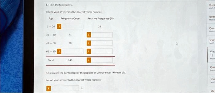 SOLVED: Texts: all info I was given is on here, I'm sorry!! a. Fill in ...